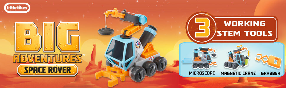 Little Tikes Big Adventures Moon Microscope Space Rover Toy