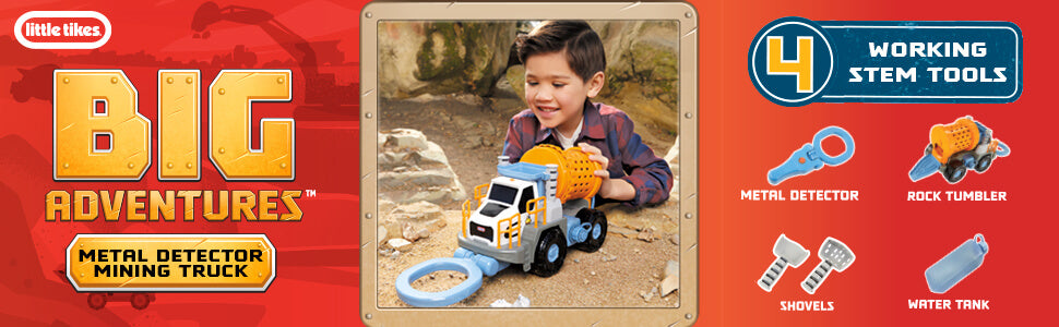 Little Tikes Big Adventures™ Metal Detector Mining Truck Toy